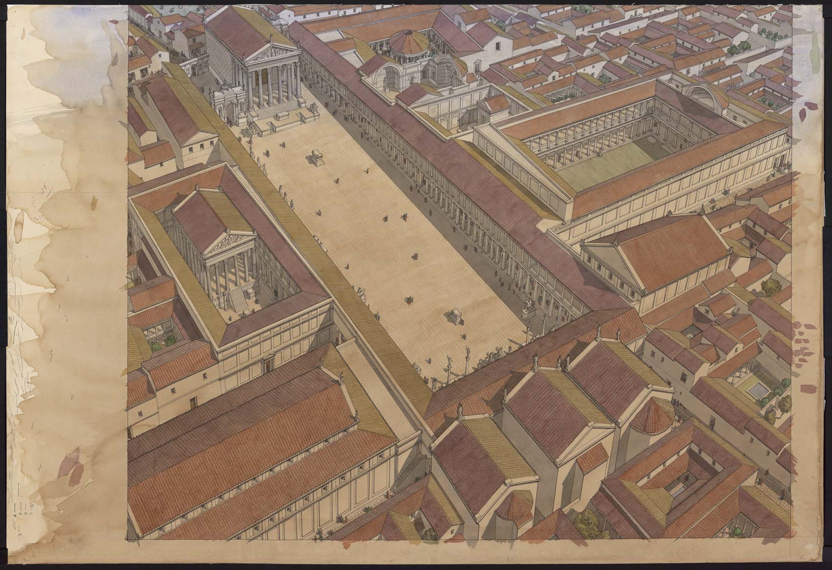 Pompei, il forum - Jean-Claude Golvin